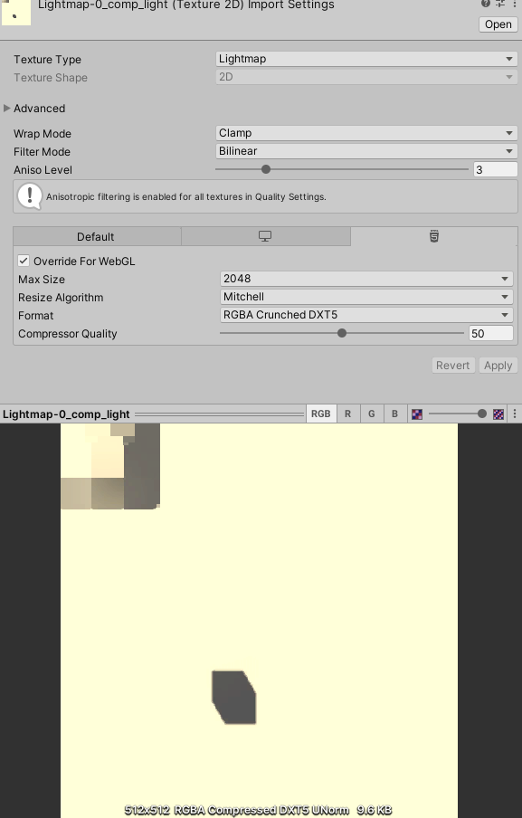 Crunch Compression Not Working On Lightmap File 2020331f1 Unity Engine Unity Discussions